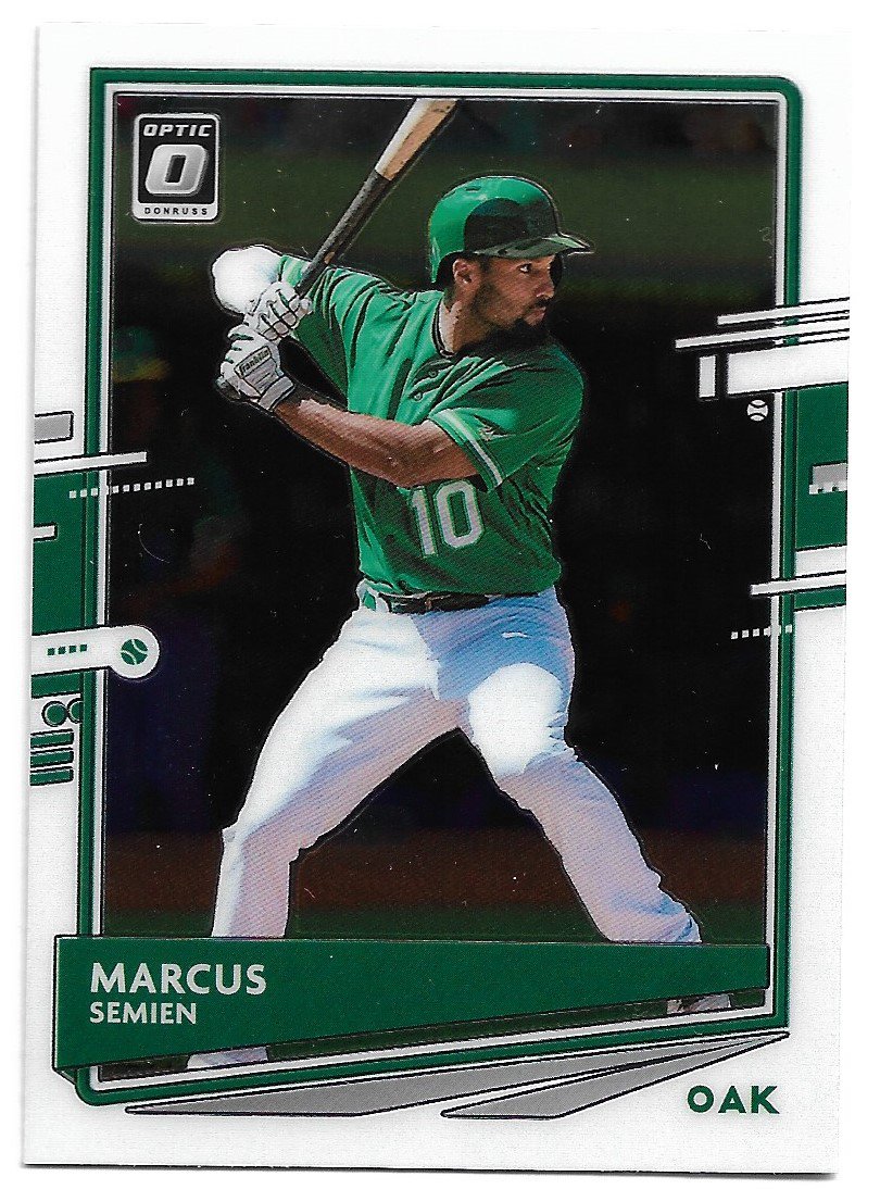 MARCUS SEMIEN 2020 Donruss Optic Card #117 OAKLAND A'S Baseball FREE ...
