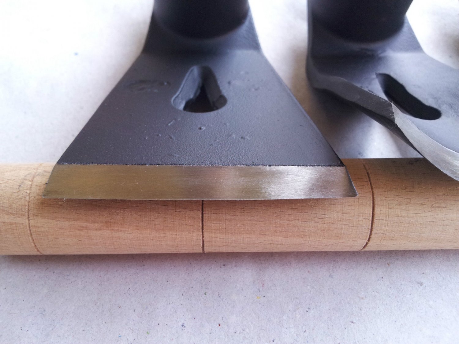 SET 3 ADZ WOODWORKING WOODCARVING TOOLS- STRAIGHT + BIG + SMALL CURVED ...