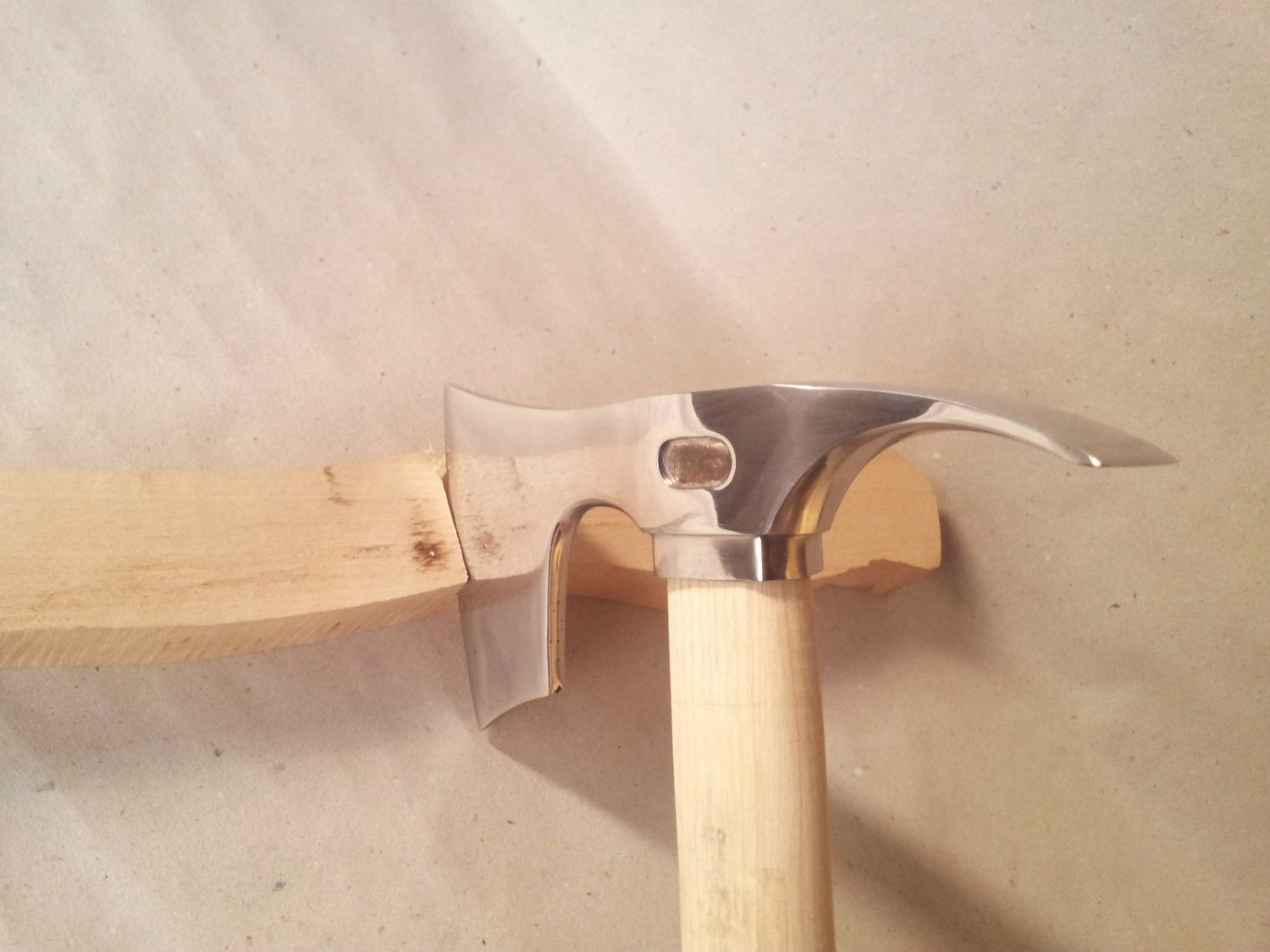 GOOSE WING BEARDED HATCHET PICK AXE TOMAHAWK WITH ADZE BLADE -TWO ...