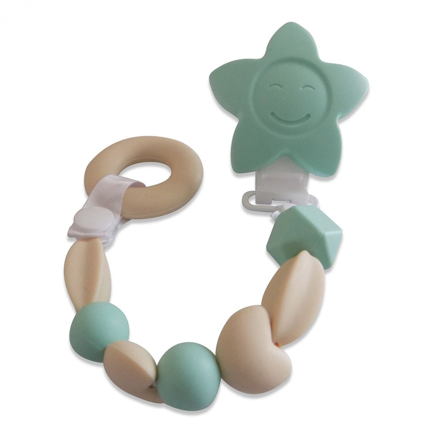 Best Pacifier Clip & Teething Toy For Baby Boys & Girls-Multi Colored ...