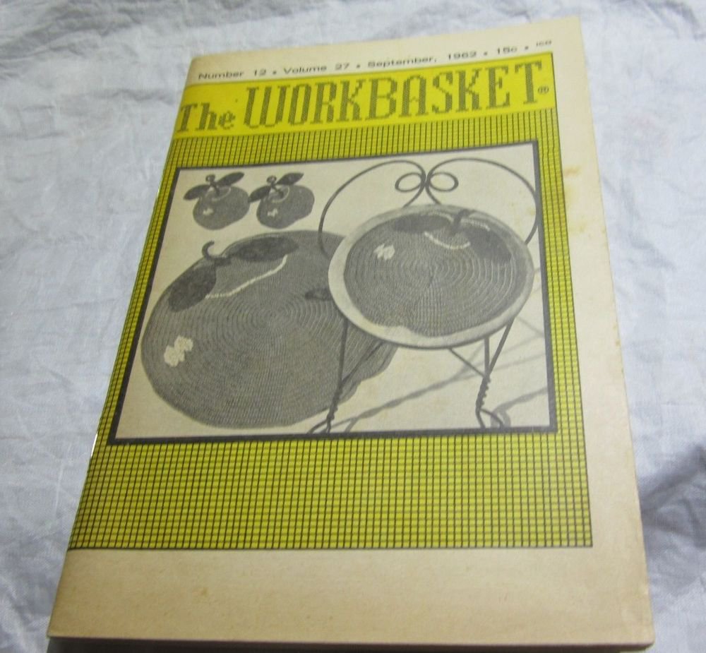 September 1962 The Workbasket magazine~vintage sewing cross-stitch ...
