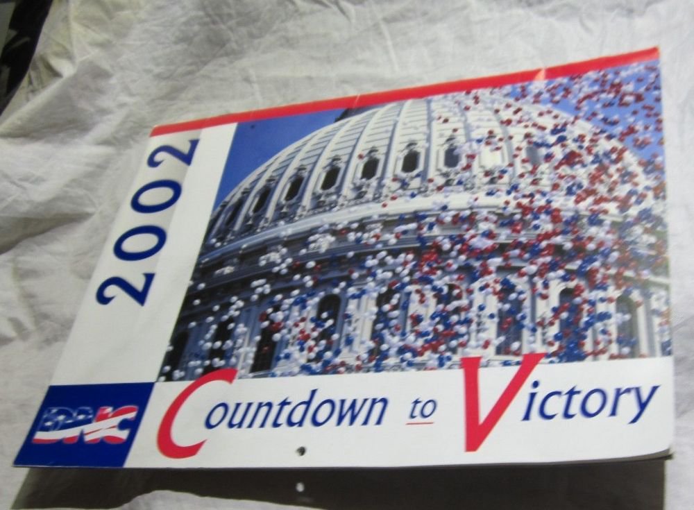 2002 DNC Countdown to Victory Calendar~Democrats & Democratic memorabilia