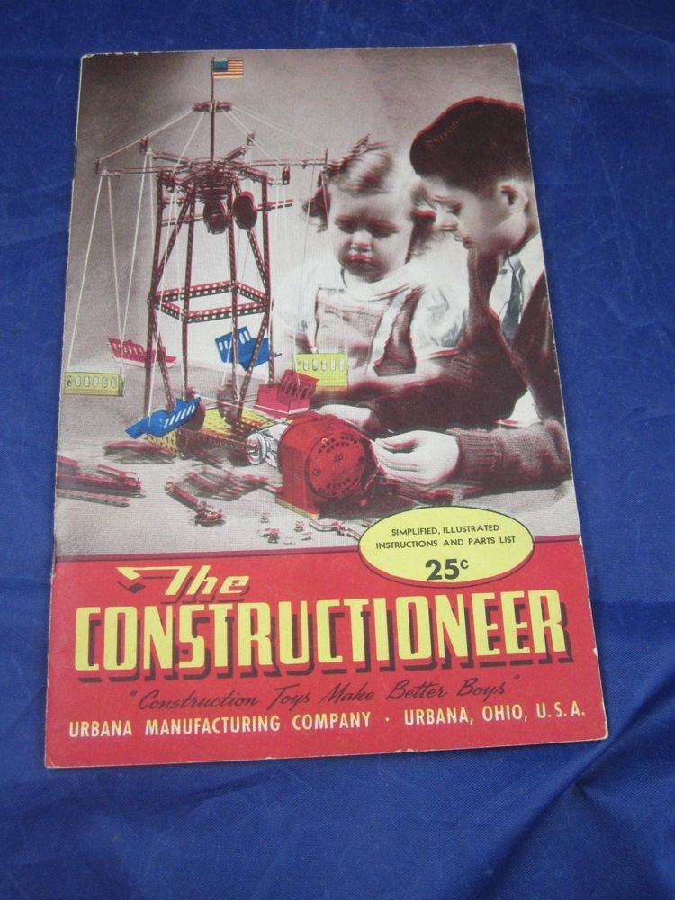 1948 The Constructioneer Toy Catalogue Construction Urbana Manufaturing ...