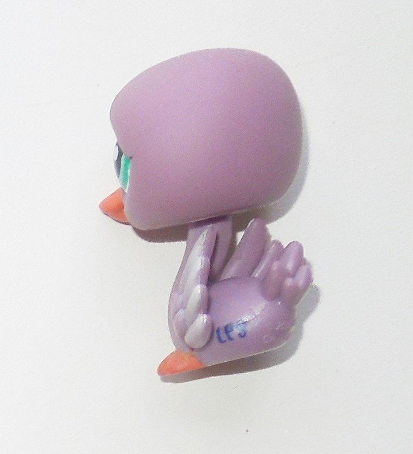 2009 Hasbro Littlest Pet Shop LPS #1400 Special Edition Purple Swan ...