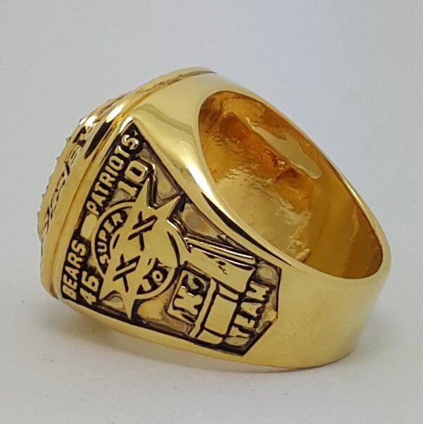 1985 Chicago Bears XX Super bowl championship ring PERRY size 11 Back Solid