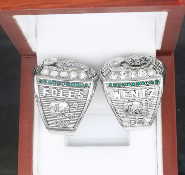 2017 2018 Philadelphia Eagles LII Super Bowl Championship ring WENTZ Or ...