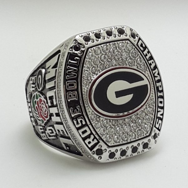 2017 2018 Georgia Bulldogs NCAA Rose Bowl National Championship Ring ...
