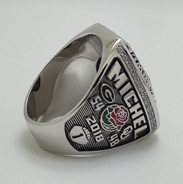 2017 2018 Georgia Bulldogs NCAA Rose Bowl National Championship Ring ...