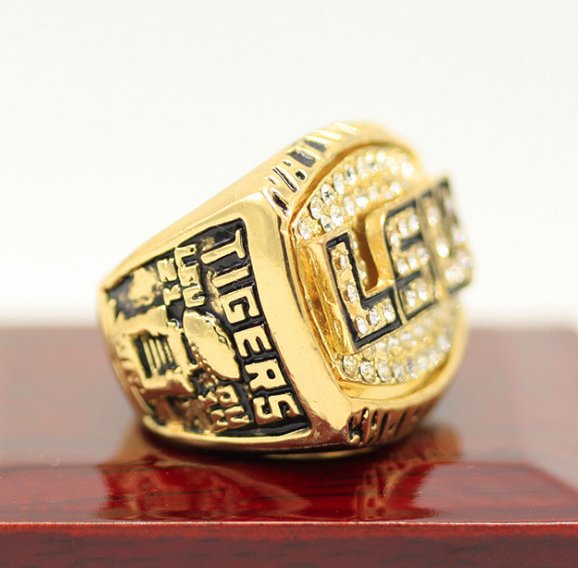 2007 LSU Tigers Football NCAA National College Championship ring Size ...