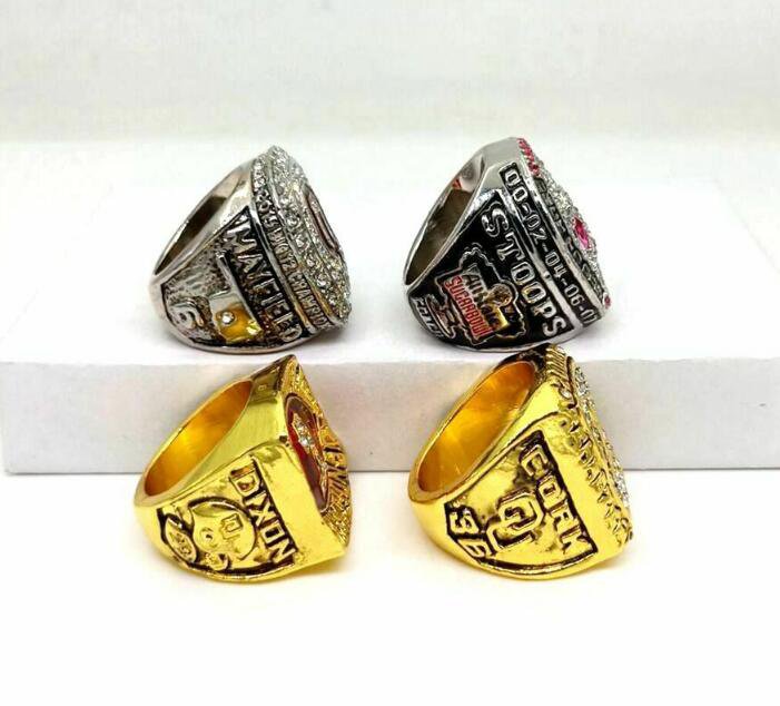 A Set 1985 2000 2015 2016 Oklahoma Sooners Championship rings Size 11 ...