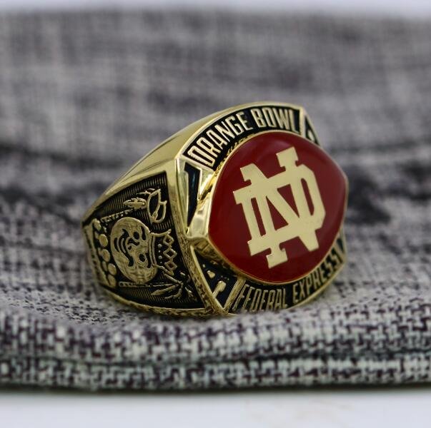 Size 11 Notre Dame Fighting Irish 1990 Orange Bowl Championship ring