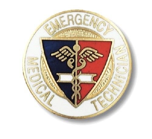 EMT Emergency Medical Technician Lapel Pin Shield Caduceus Medical ...
