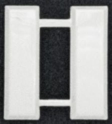 Captain Bars Fire Rescue Military Rank Insignia Pin Set Silver Plated ...