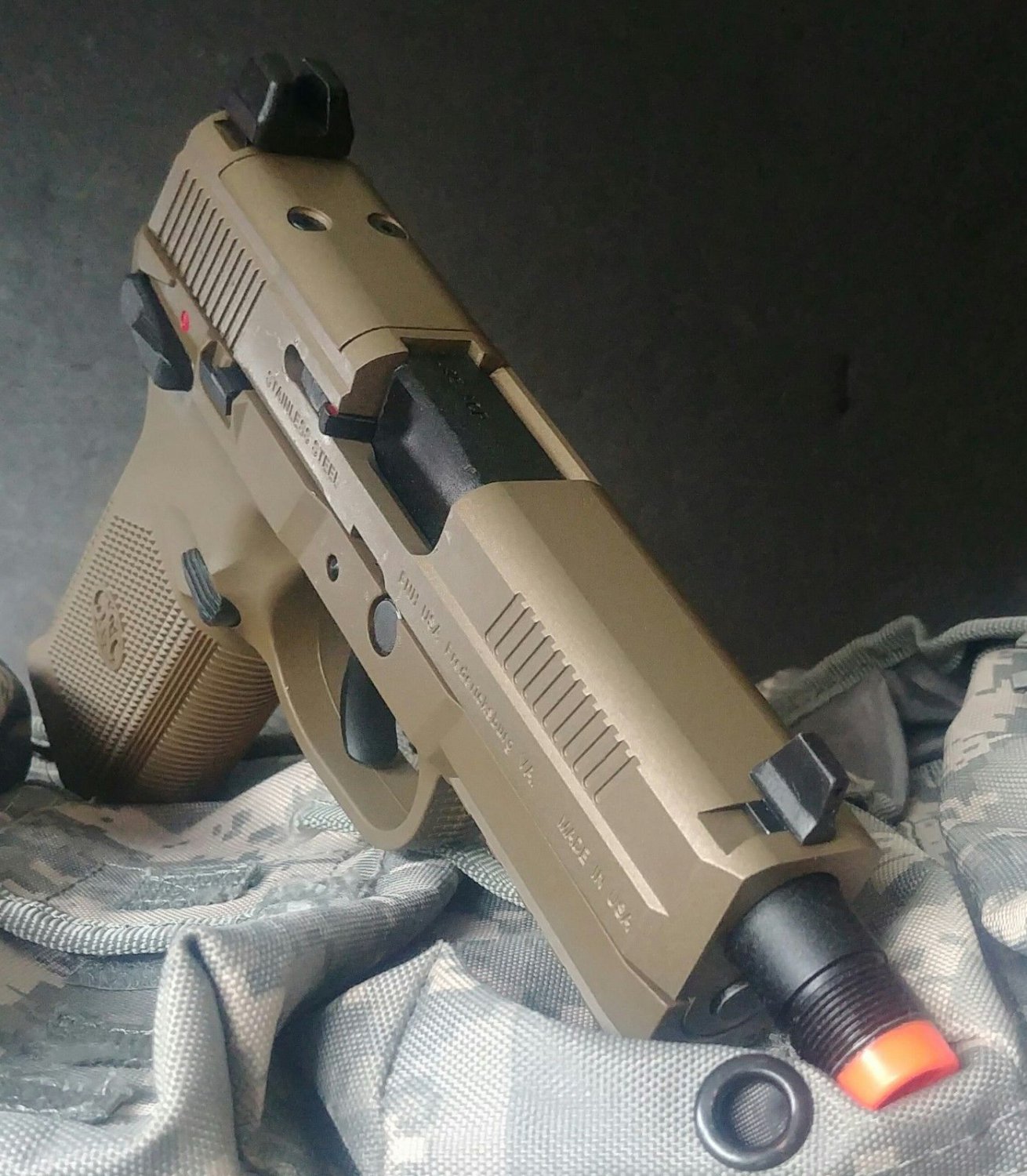 Cybergun green gas blowback FN Herstal FNX-45 Tactical Airsoft Pistol ...