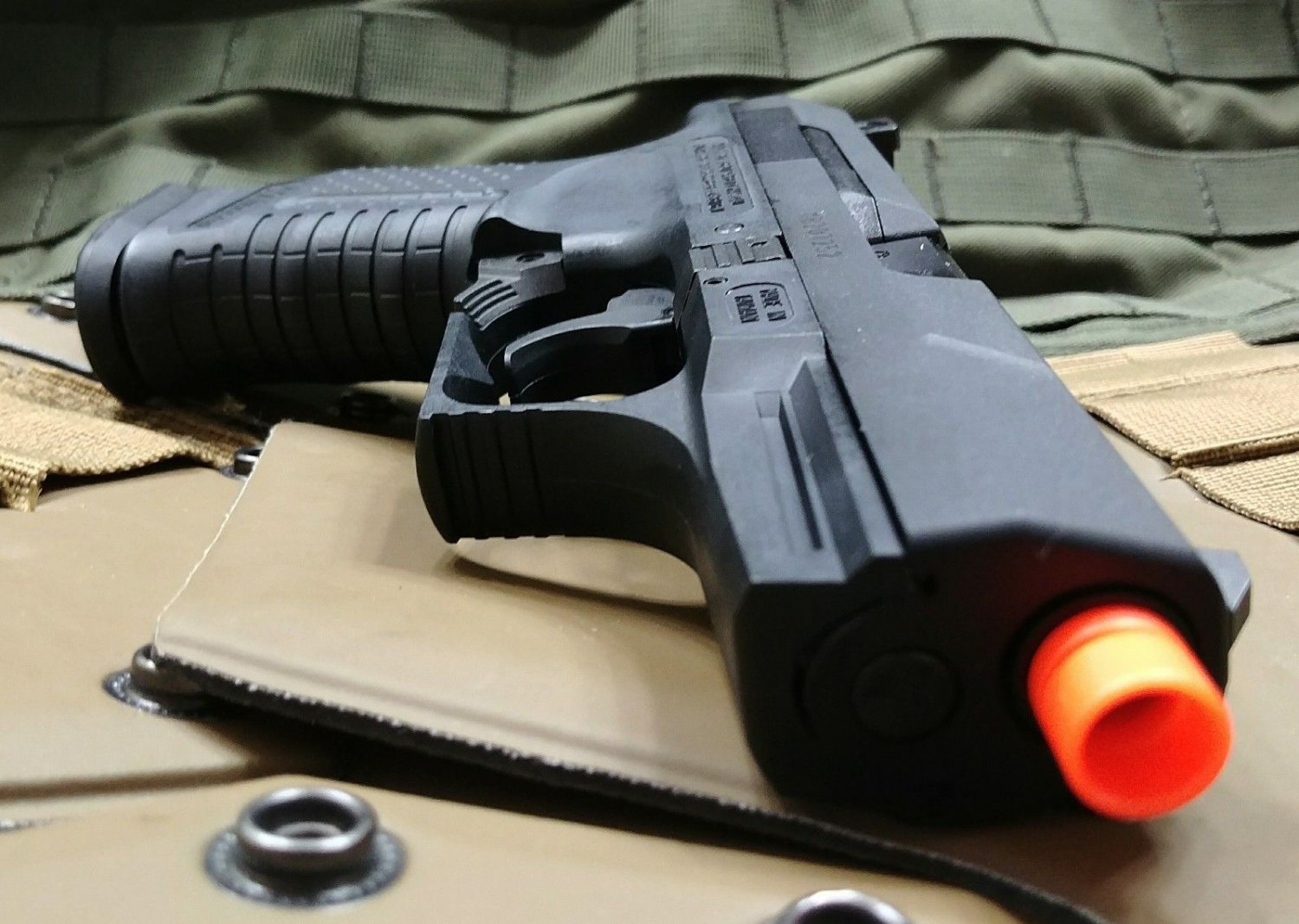 WE-TECH green gas blowback Walther Full size P99 full metal airsoft ...