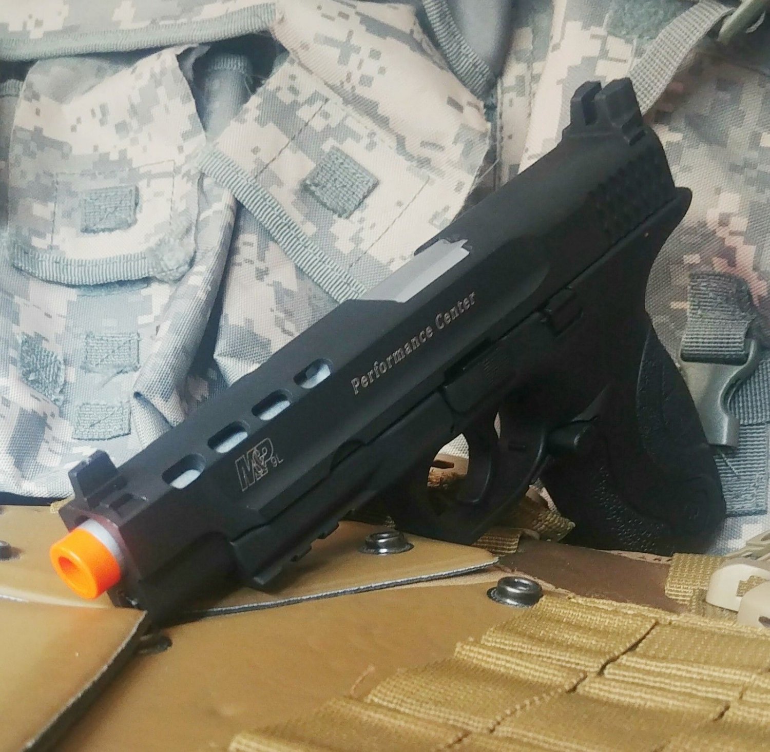 CO2 Blowback Full Metal Airsoft pistol gun M&P 9L full size Gun 400 FPS ...