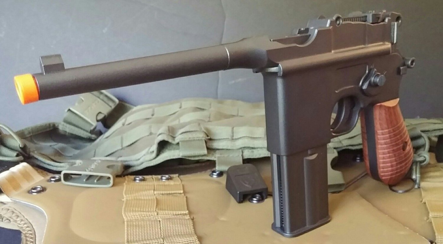Mauser C96 M712 Broomhandel CO2 blowback full metal airsoft pistol full ...