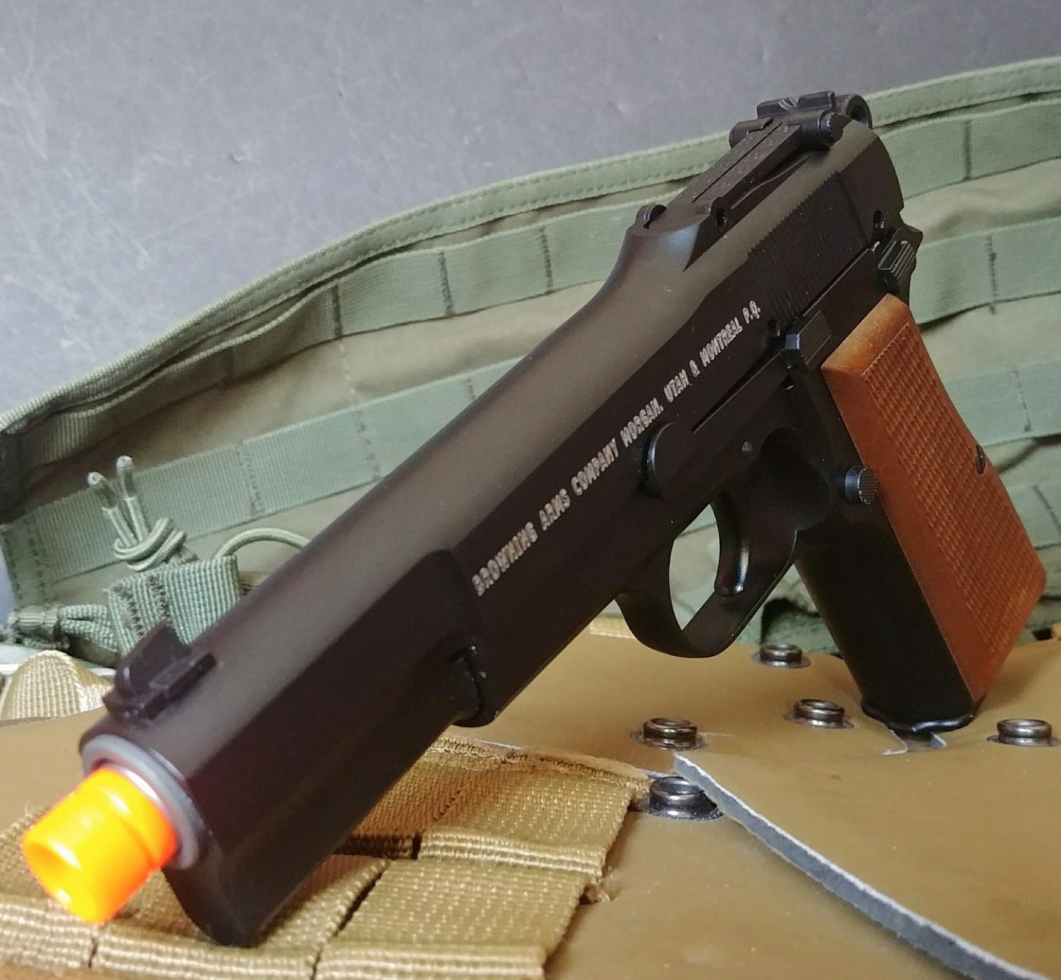 WE-TECH green gas blowback 1911 Browning Hipower full metal airsoft ...