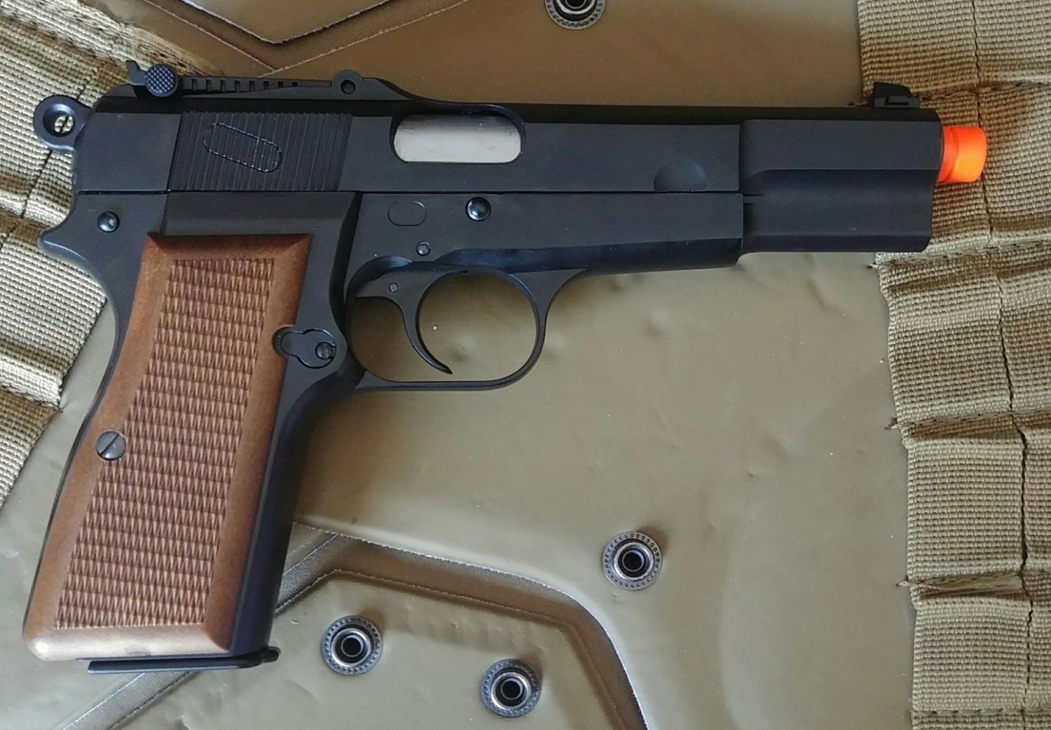 WE-TECH green gas blowback 1911 Browning Hipower full metal airsoft ...