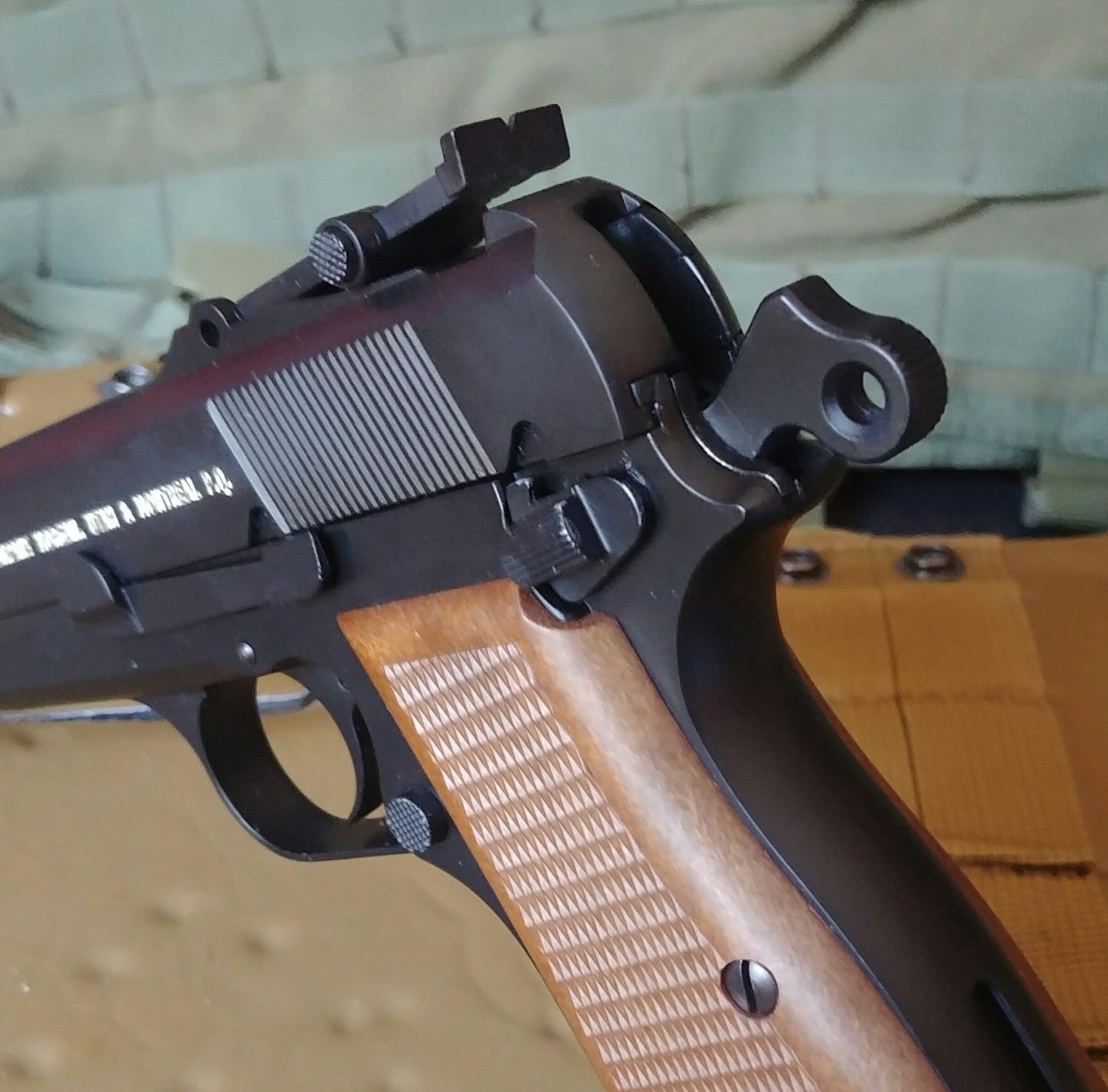 WE-TECH green gas blowback 1911 Browning Hipower full metal airsoft ...