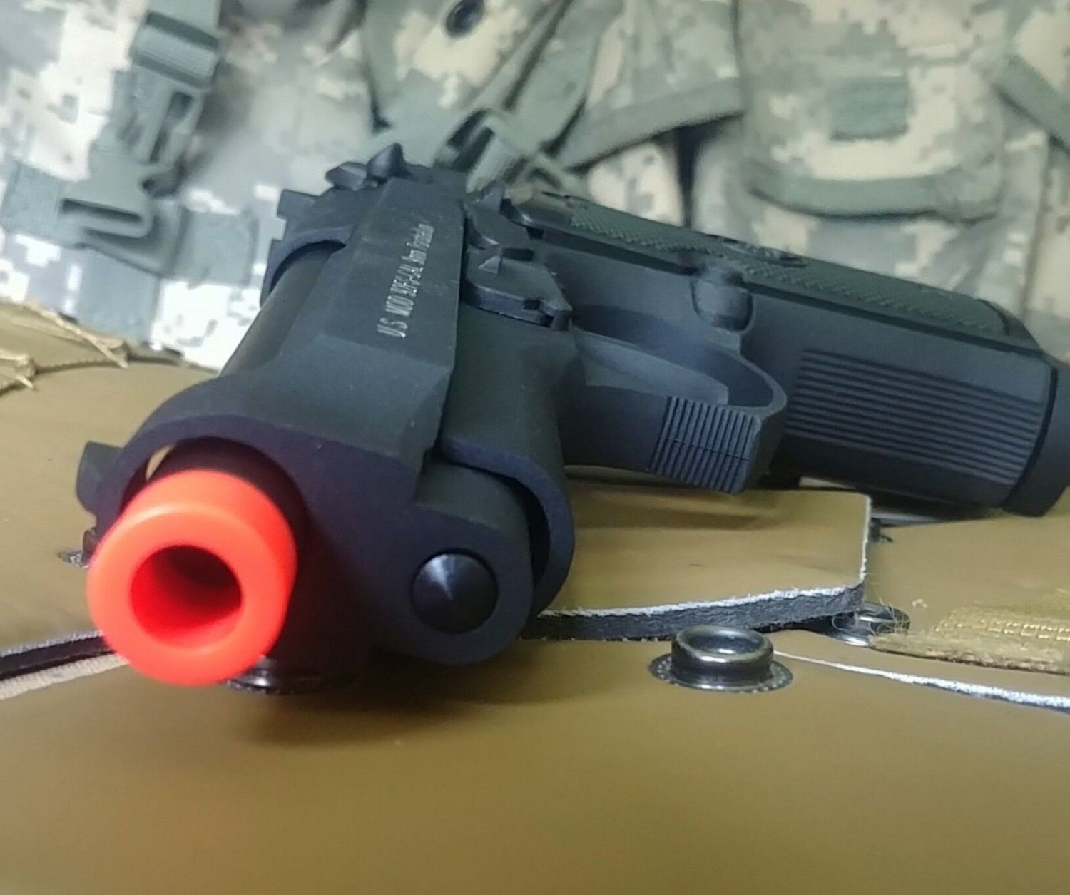 B&W green gas blowback M9 Beretta full metal airsoft pistol gun US ...