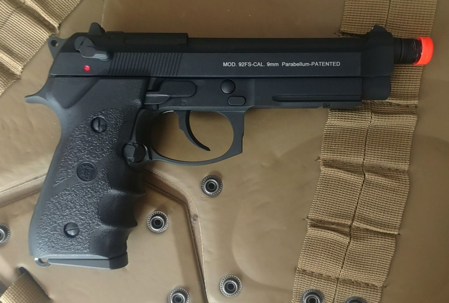 KJW M9 green gas blowback Beretta full metal airsoft pistol w barrel ...