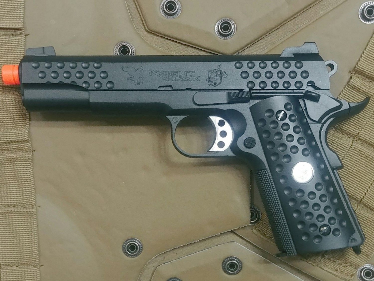 WE-TECH green gas blowback 1911 Knight Hawk full metal airsoft pistol gun