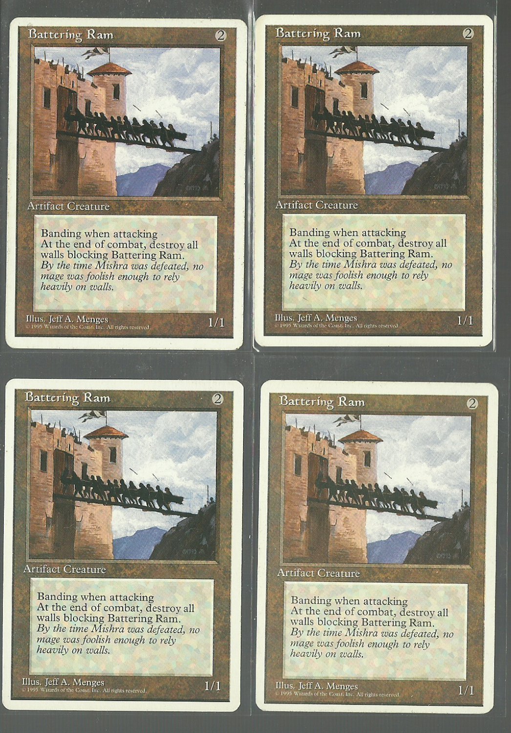Battering Ram x4 - NM - 4th Edition - Magic the Gathering
