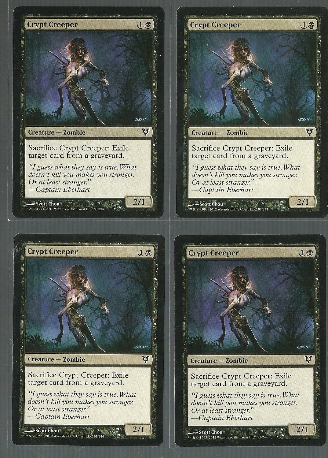 Crypt Keeper x4 NM Avacyn Restored Magic the Gathering