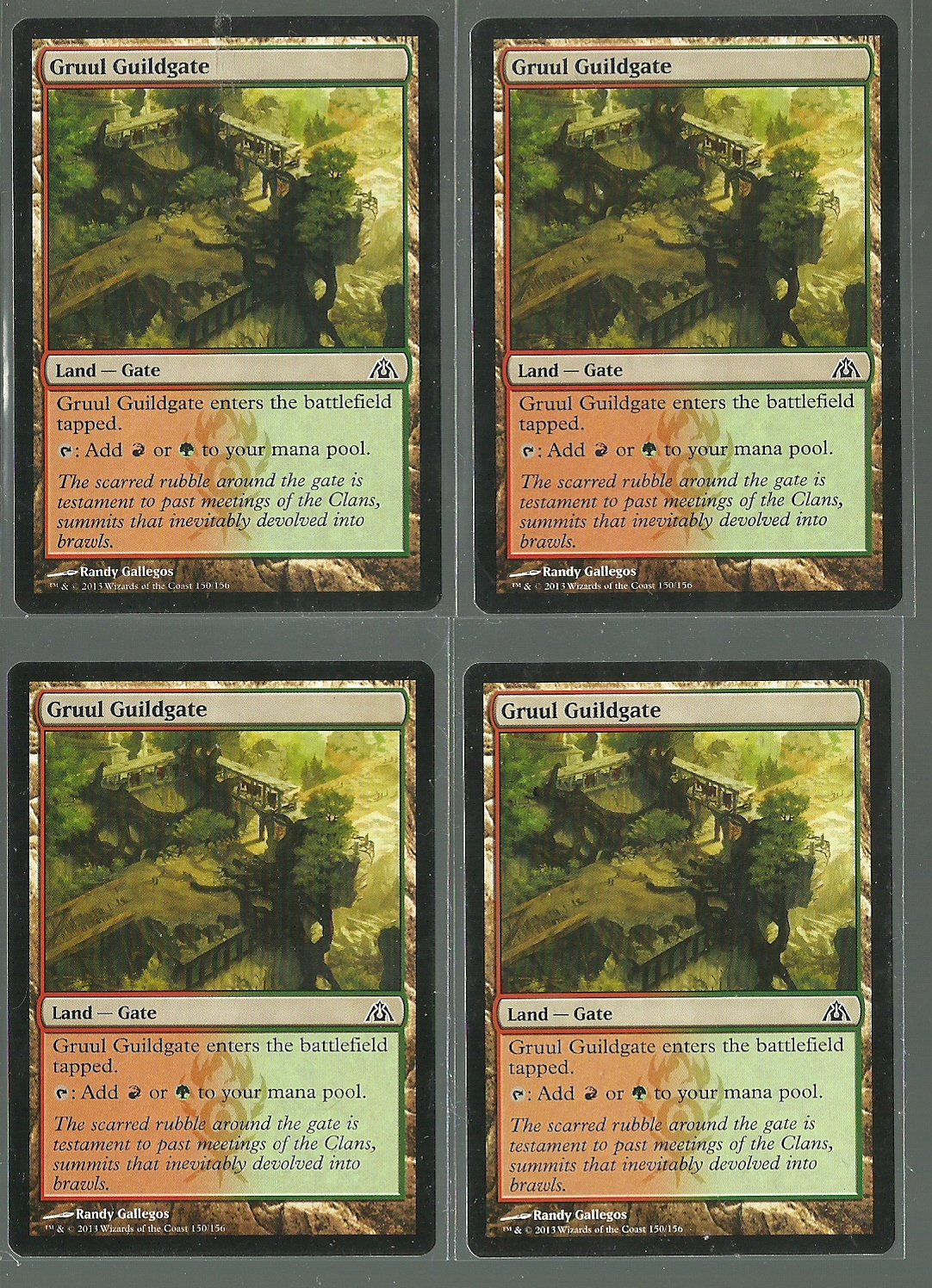 Gruul Guildgate x4 NM Dragons Maze Magic the Gathering