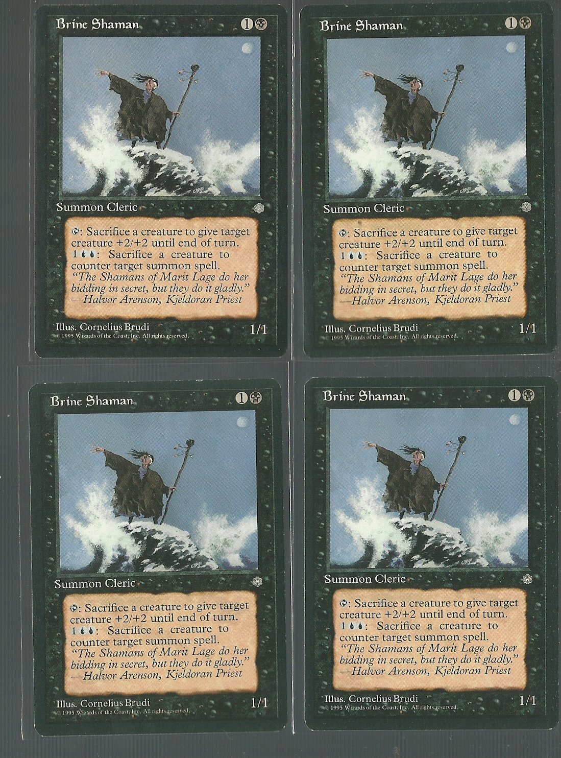 Brine Shaman x4 Good Ice Age Magic the Gathering