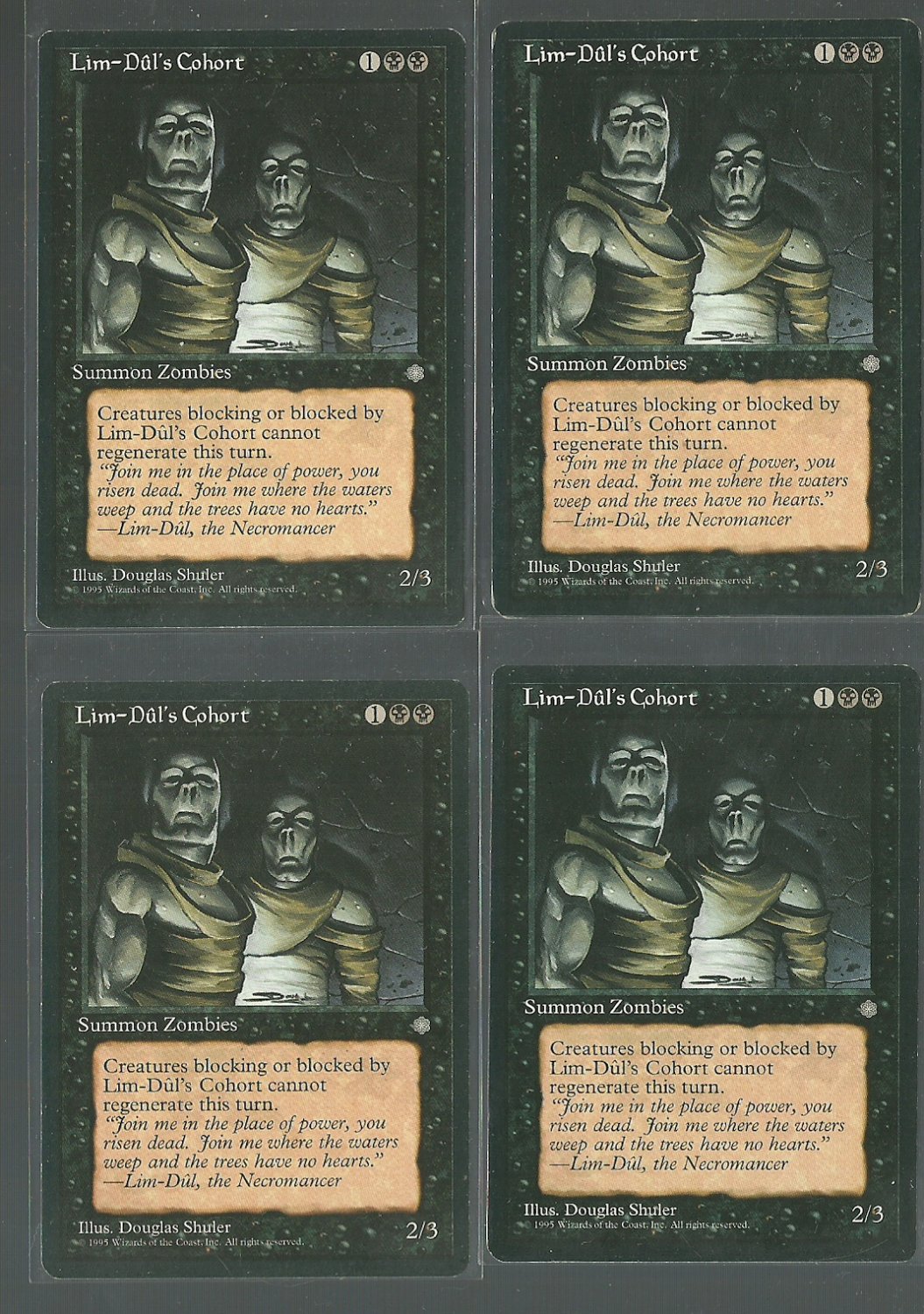 Lim-Dul's Cohort x4 - Good - Ice Age - Magic the Gathering