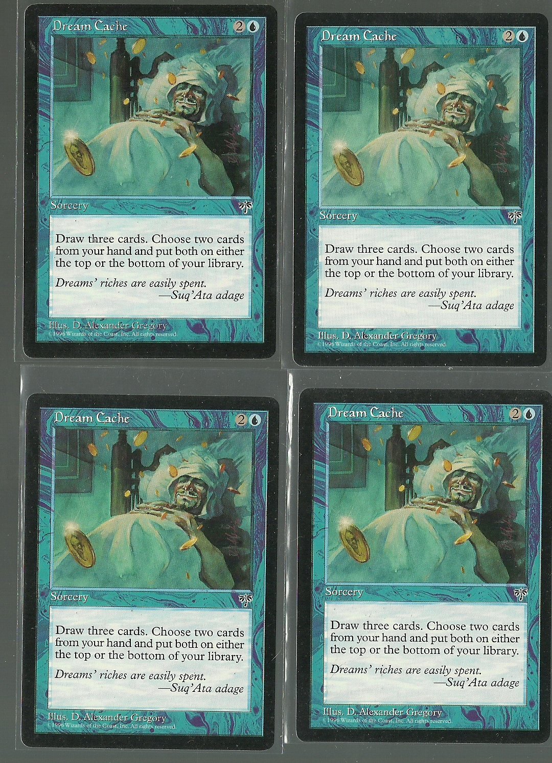 Dream Cache x4 NM Mirage Magic the Gathering