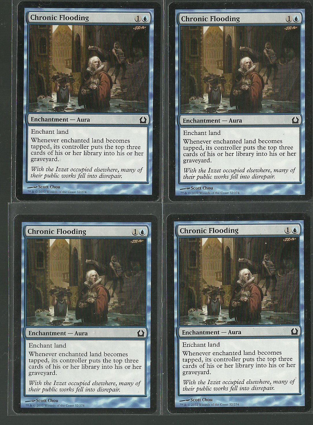 Chronic Flooding x4 NM Return to Ravnica Magic the Gathering
