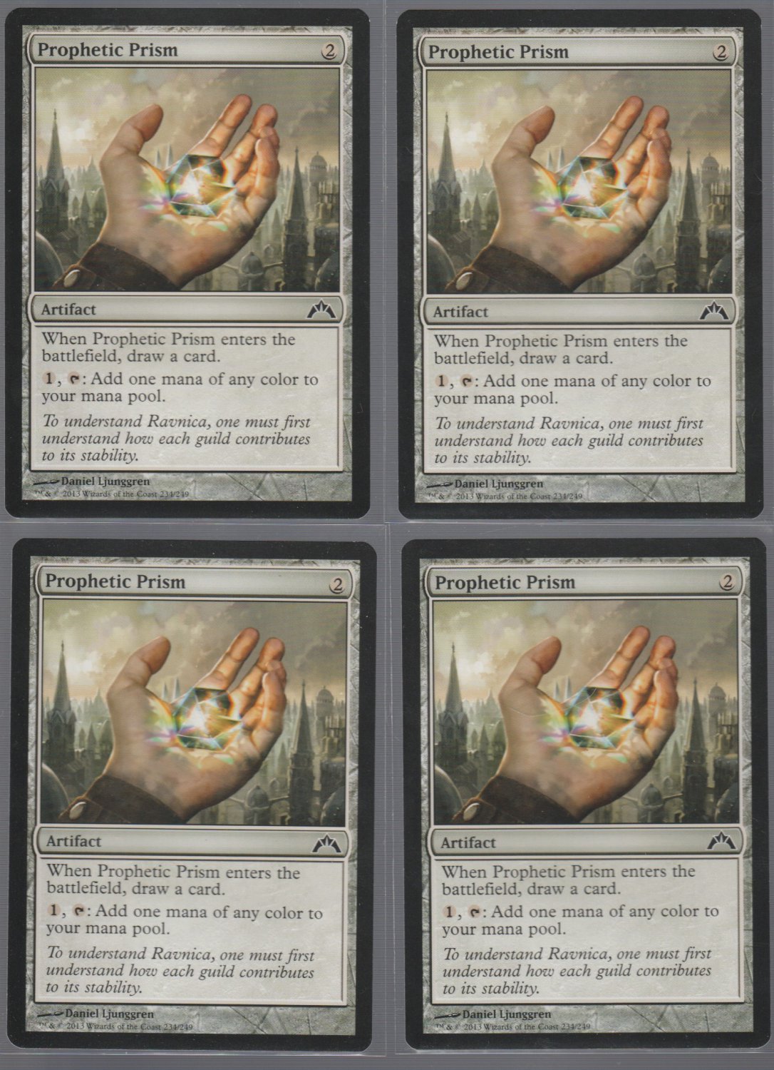 Prophetic Prism x4 - NM - Gatecrash - Magic the Gathering