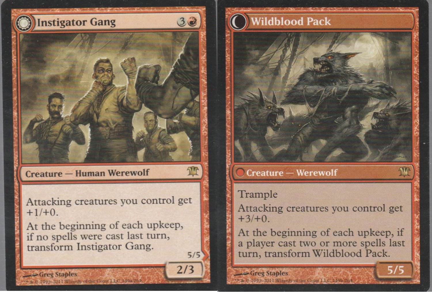 Instigator Gang/Wildblood Pack - NM - Innistrad - Magic the Gathering