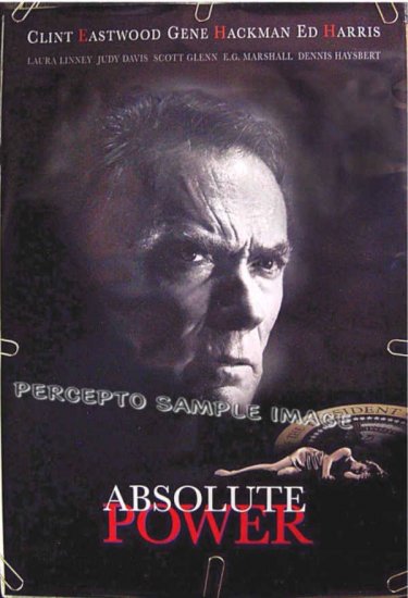 ABSOLUTE POWER ~ Ex-Cond '97 1-Sheet Movie Poster ~ CLINT EASTWOOD ...