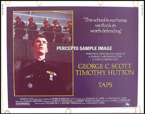 TAPS ~ '81 Rebel Cadets Half-Sheet Movie Poster ~ TIMOTHY HUTTON ...