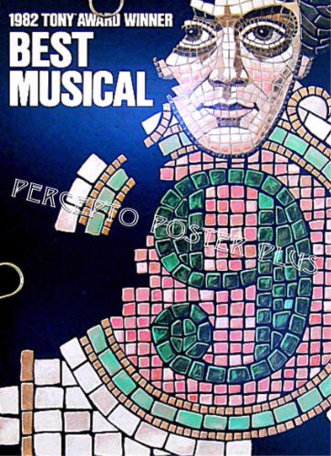 NINE / 9 ~ ORIG CAST '82 Broadway MUSICAL Poster ~ RAUL JULIA / TOMMY ...