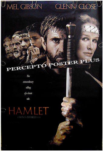 HAMLET ~ '90 1-SHEET Movie Poster ~ MEL GIBSON / GLENN CLOSE / ALAN ...