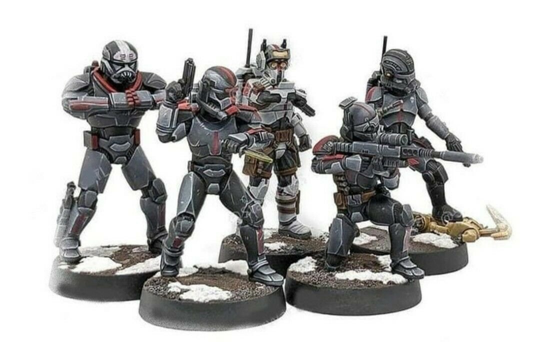 Star Wars Legion - Bad Batch Order 99 Squad (5) 3D Resin Printed