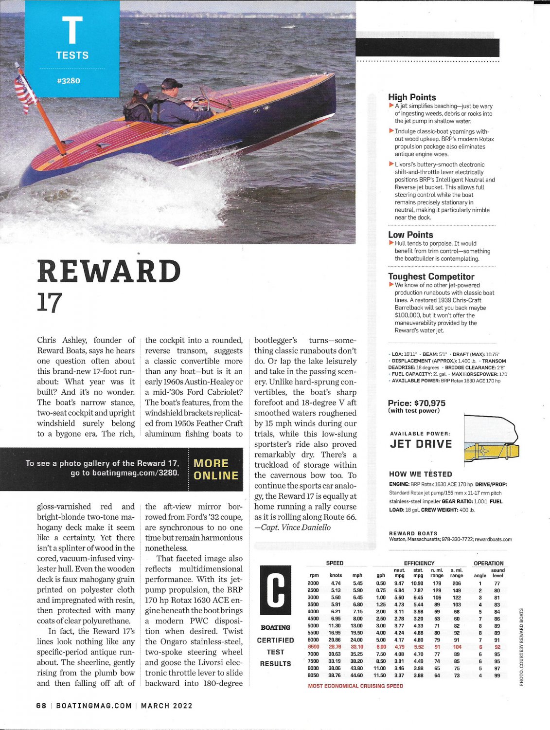 2022 Reward 17 Boat Review- Boat Specs & Nice Photo