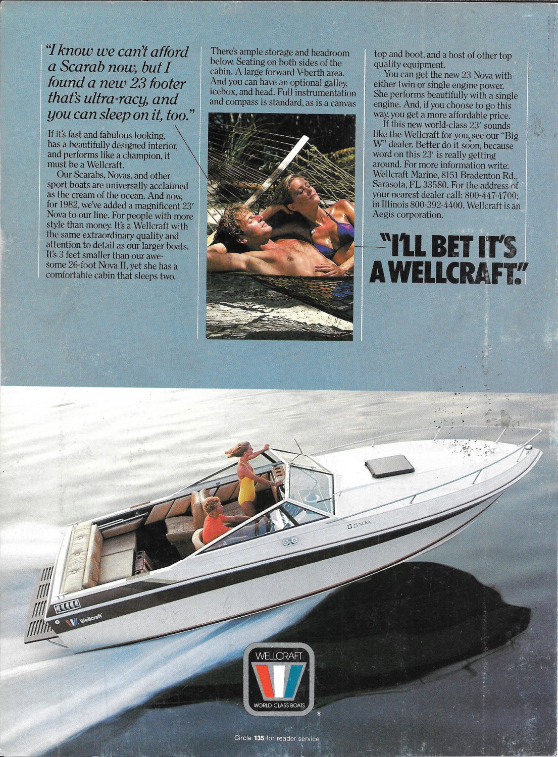 1982 Wellcraft Scarab 23 Boat & Fountain Executioner 10 Meters 2 Pg ...