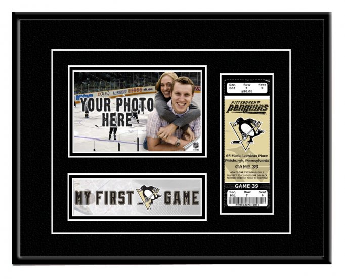 Pittsburgh Penguins My First Game Hockey Ticket Photo Frame
