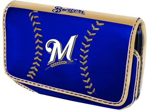 Milwaukee Brewers Baseball Leather iPhone Blackberry PDA Cell Phone Case