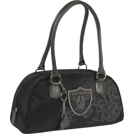 Oakland Raiders Caprice Bowler Style Purse Handbag