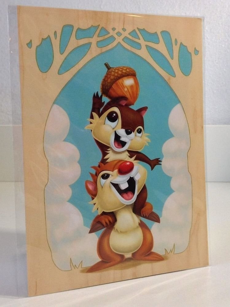 Disney WonderGround Chip & Dale Balanced Breakfast Postcard Kristin ...