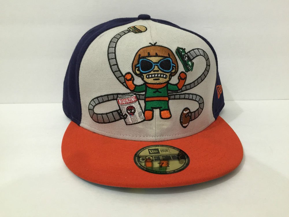 TOKIDOKI x Authentic New Era Fitted Hat Marvel's Doc Octopus Size 7 3/4 ...