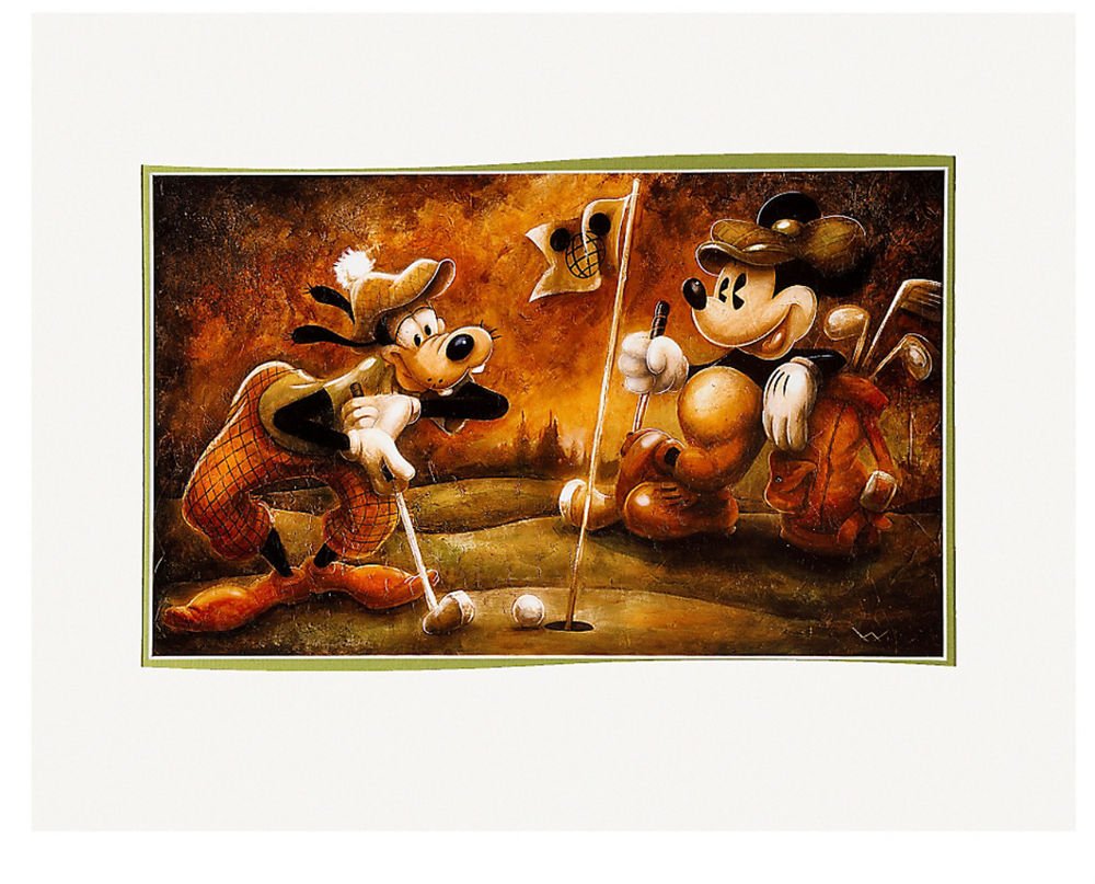 Disney Parks Mickey and Goofy Golf Partners Deluxe Print by Darren ...