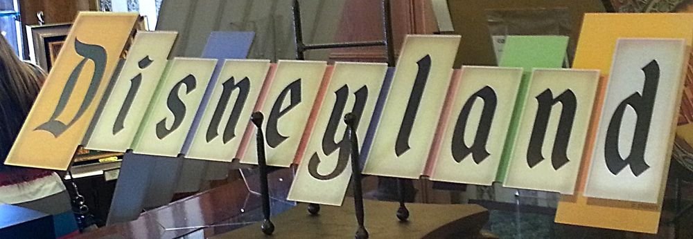 Disney Parks Disneyland Vintage Park Entrance Marquee Large Wood Sign ...